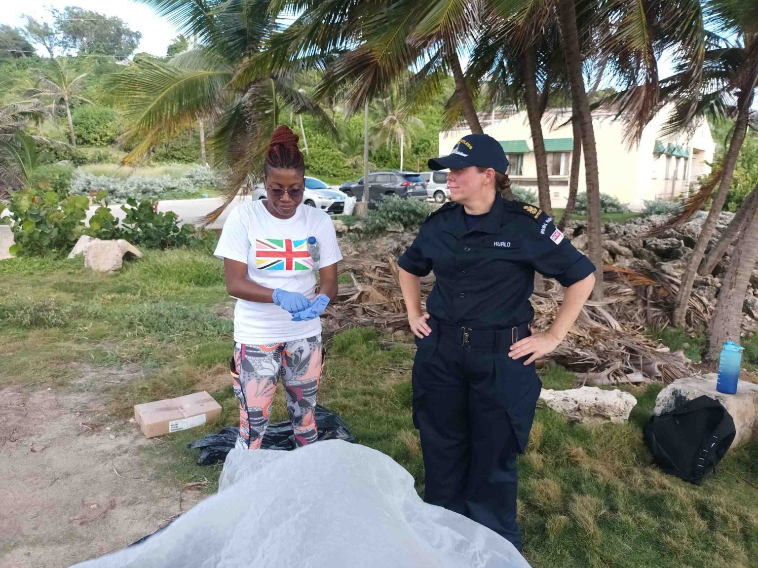 Beach Cleanup with British Navy Crew Members from the HMS Dauntless ...