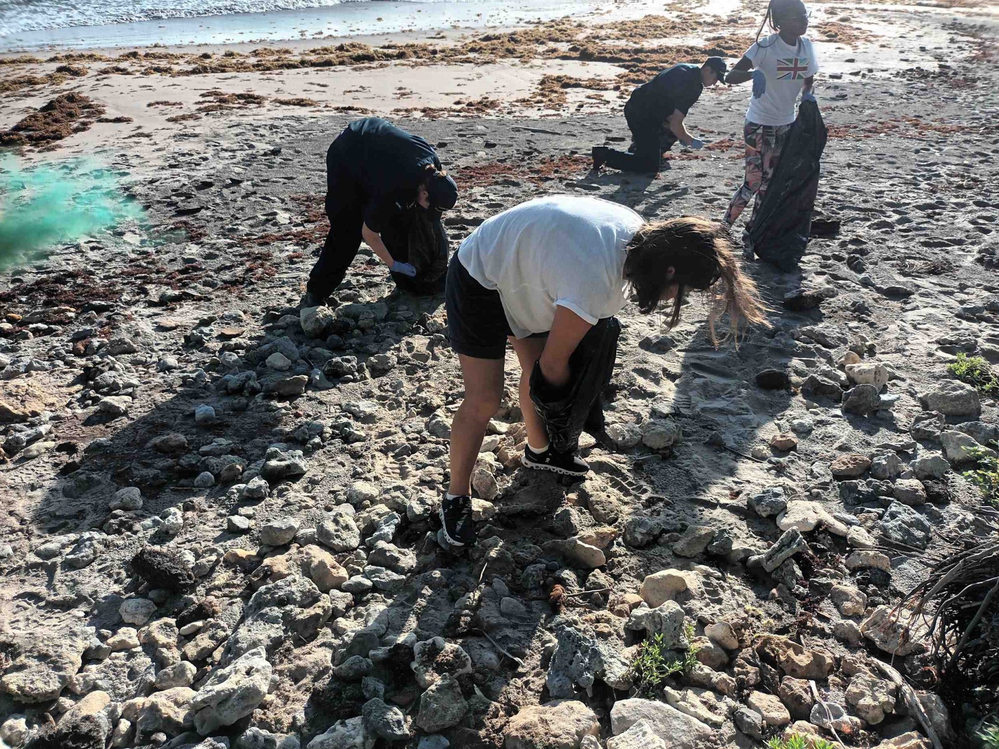 Beach Cleanup with British Navy Crew Members from the HMS Dauntless ...